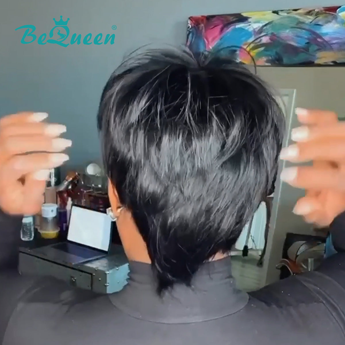 Bequeen Natrual Black Side Part Topper – BeQueen Wig