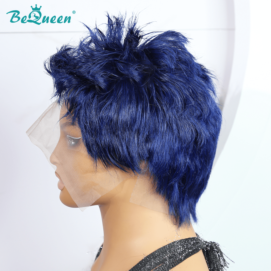 Bequeen Electric Blue Ombre Spiked Full Lace Wig – BeQueen Wig