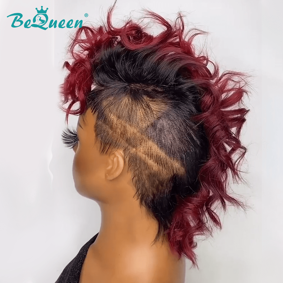 Bequeen Red Mohawk Fashion Full Lace Wig – BeQueen Wig