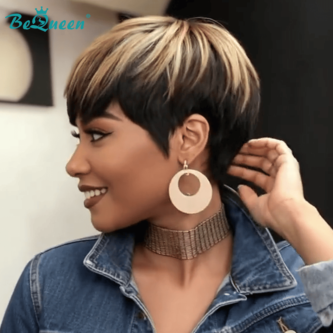 Bequeen Blonde Special Made Pixie Wig – BeQueen Wig