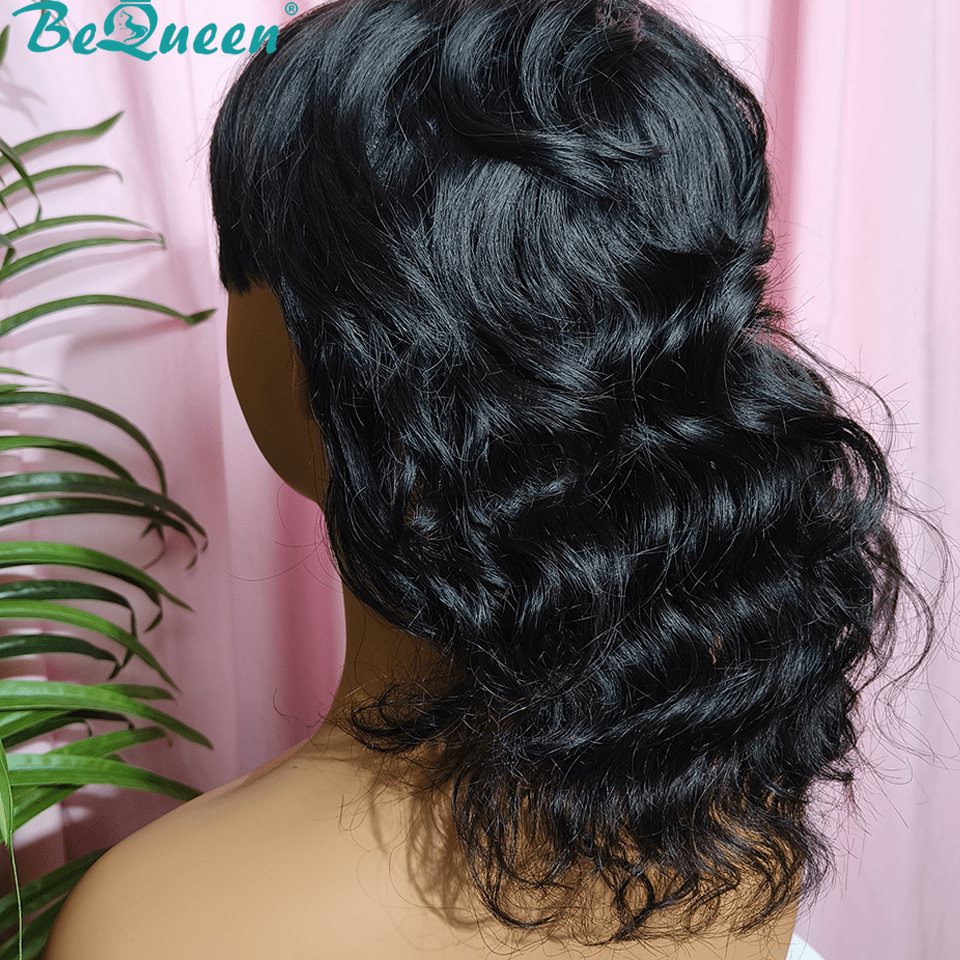 Bequeen 1B Machine Made Deep Wave Topper – BeQueen Wig